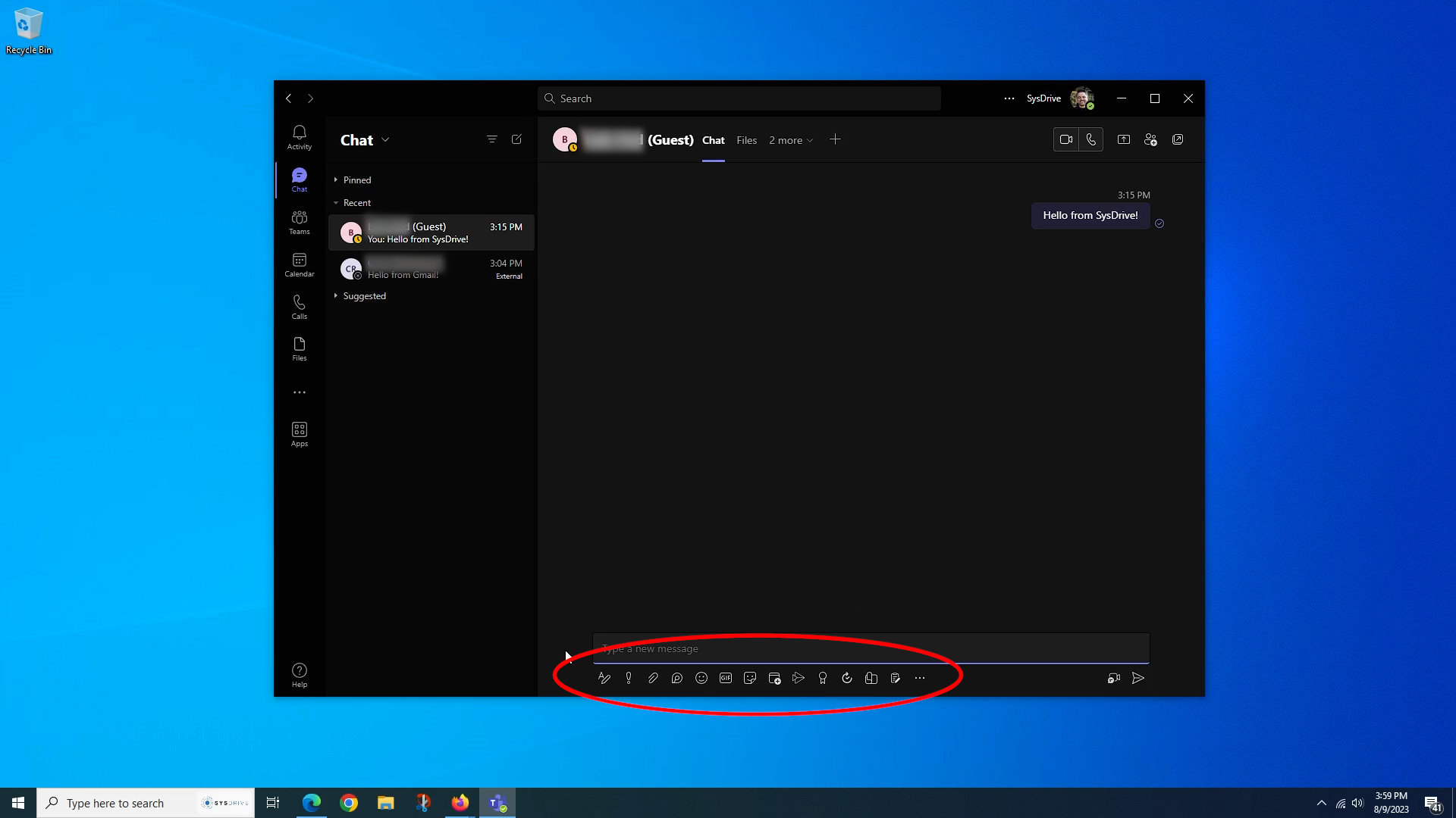 Missing Attach File And Other Icons In Teams Chat Sysdrive